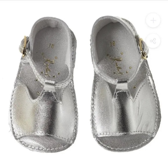 Rachel Riley | Shoes | Rachel Riley Silver Leather Baby Shoes | Poshmark